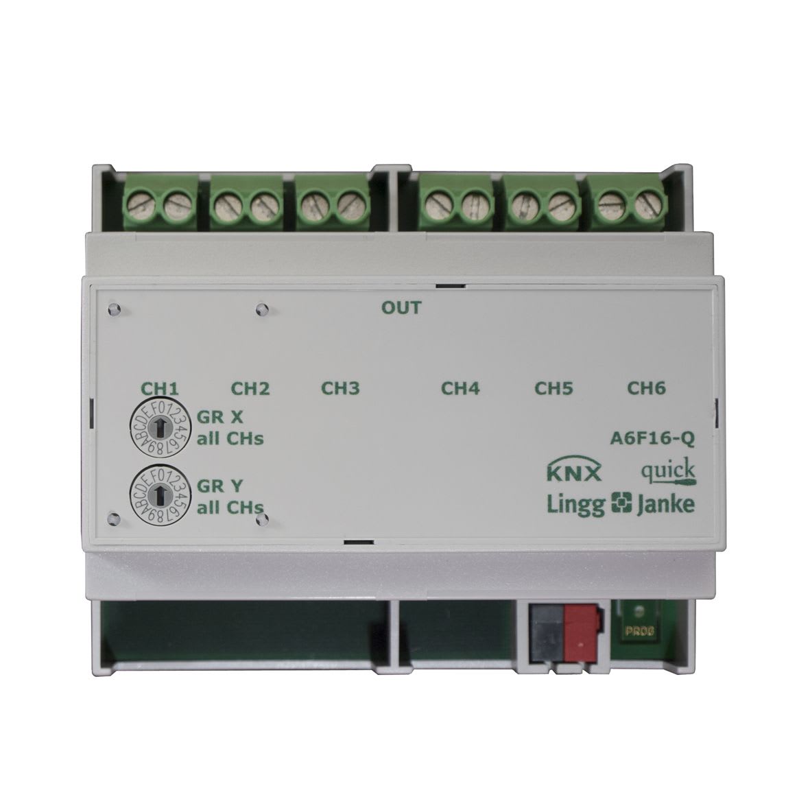 Lingg & Janke A6F16-Q, KNX quick Switching actuator 6 fold NCMS