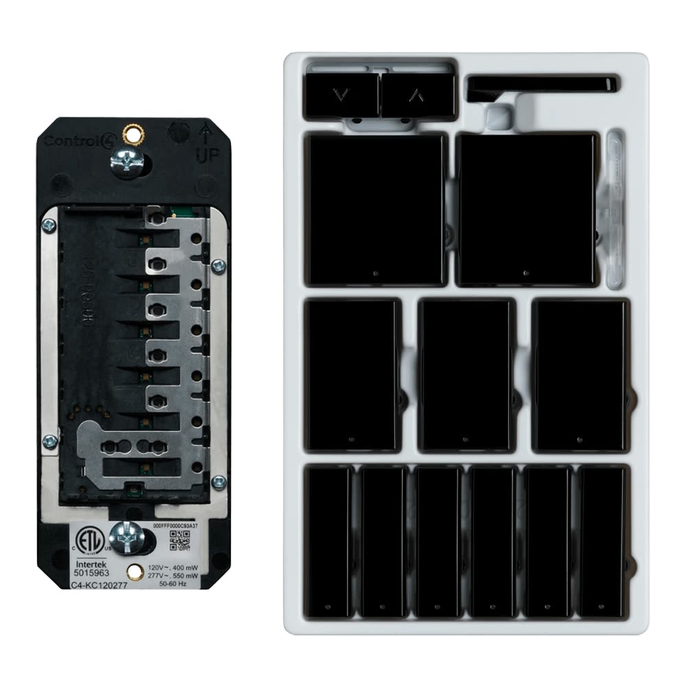 Control4 C4-KC240-C-BL, Configurable Keypad, Contemporary, Black NCMS