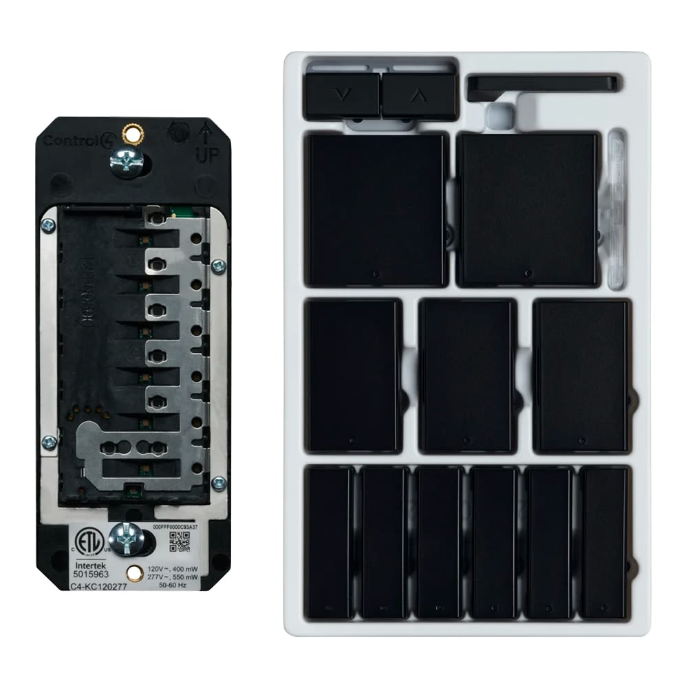 Control4 C4-KC240-C-MB, Config. Keypad, Contemporary, Midnight Black NCMS