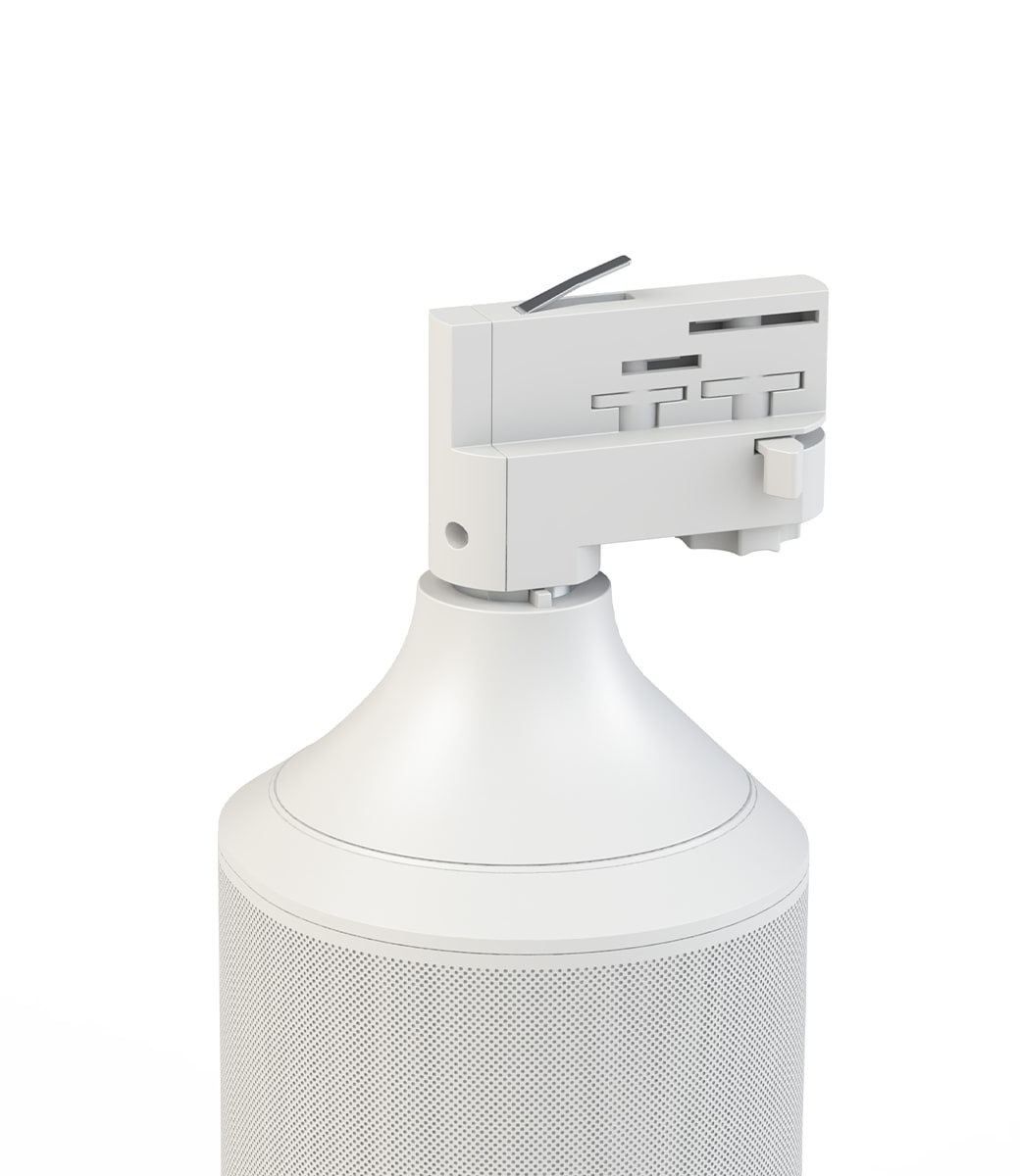 Pontis gen.2, 3-phase rail audio adapter i hvit, stk. NCMS