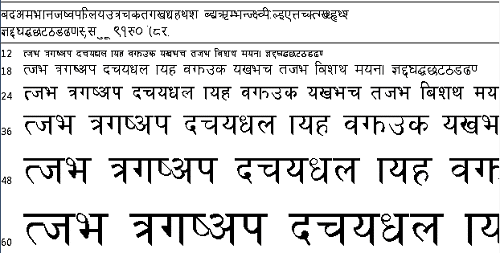 Nepali Fonts Collection