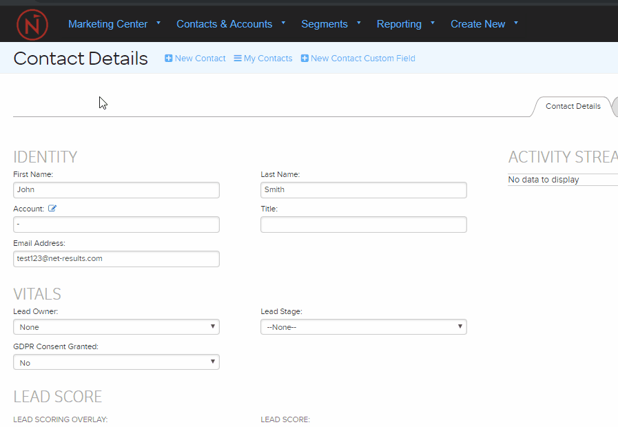Contacts – Net-Results Knowledge Base