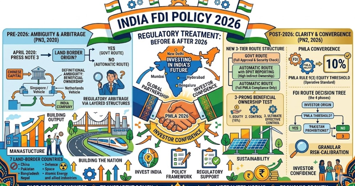 India's FDI Policy 2026: Press Note 2 Decoded