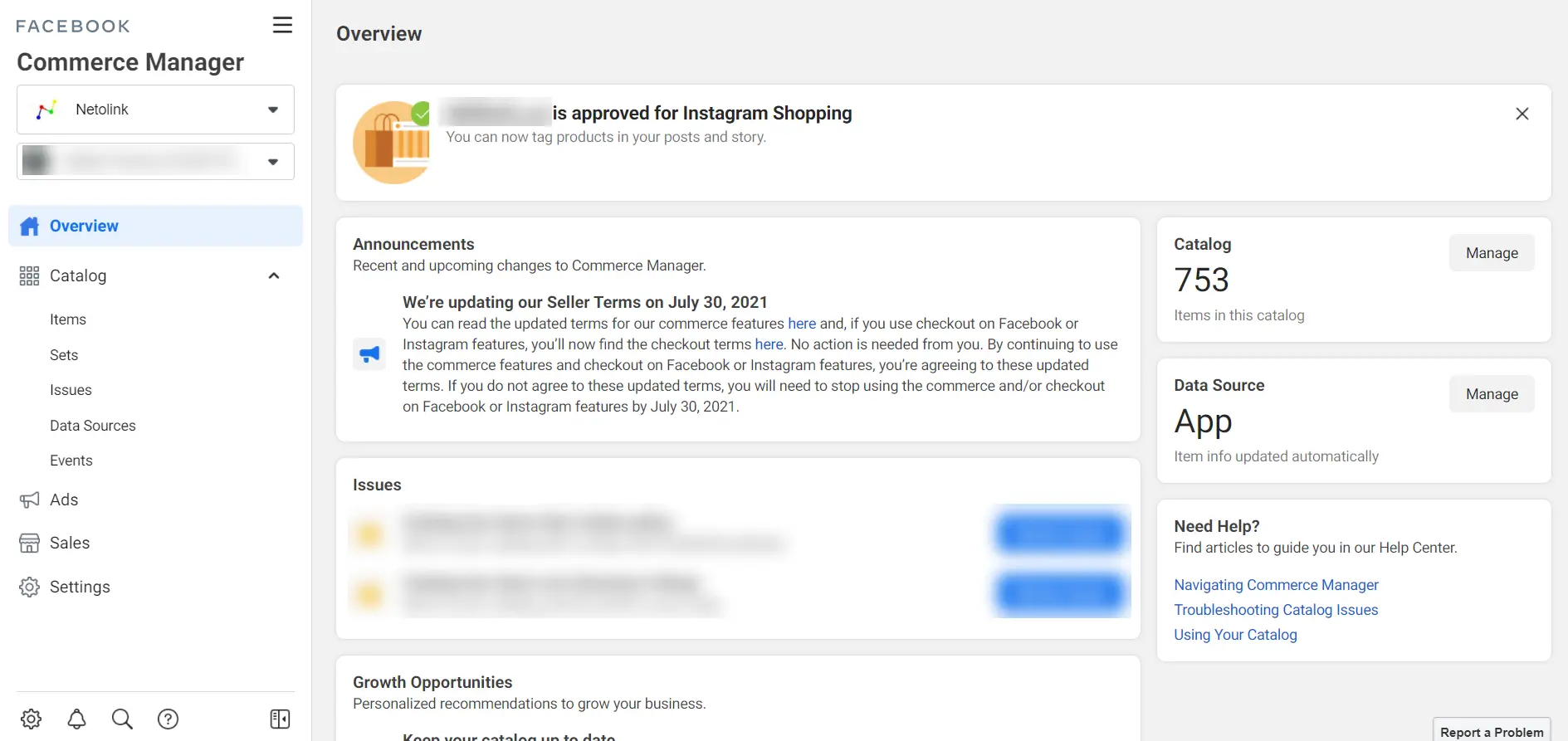 פייסבוק קומרס מנג'ר (Facebook Commerce Manager) (מטא - Meta) - איך לנהל ...