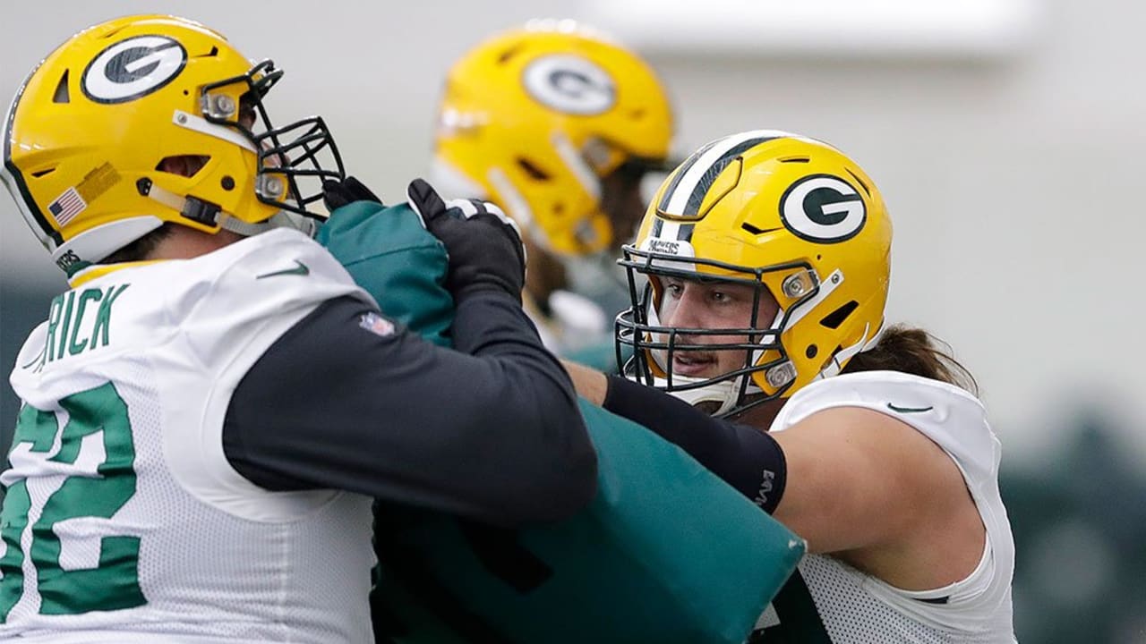 Packers back at practice inside the Don Hutson Center