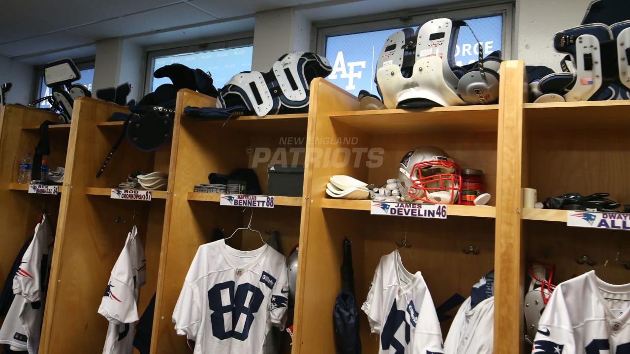 Inside the Patriots Locker Room at Air Force Academy