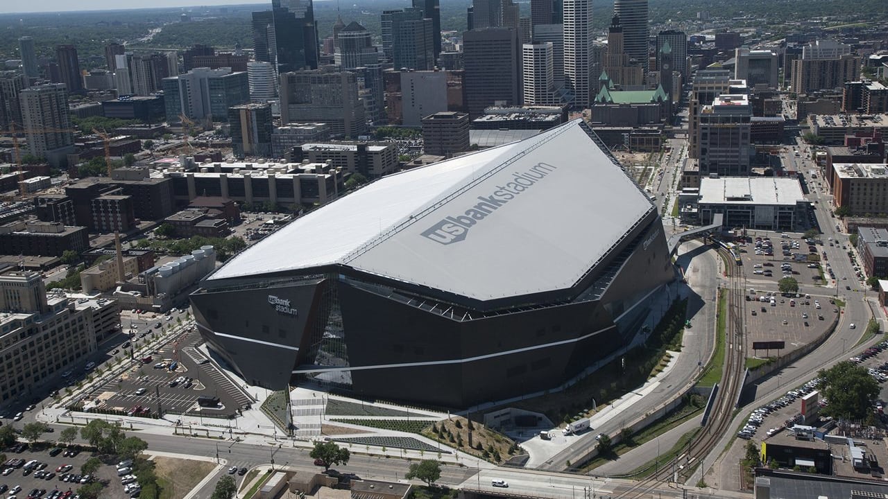An Aerial Look at U.S. Bank Stadium's Progress