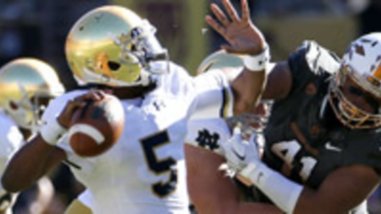 Everett Golson's uneven game costly for Notre Dame in loss