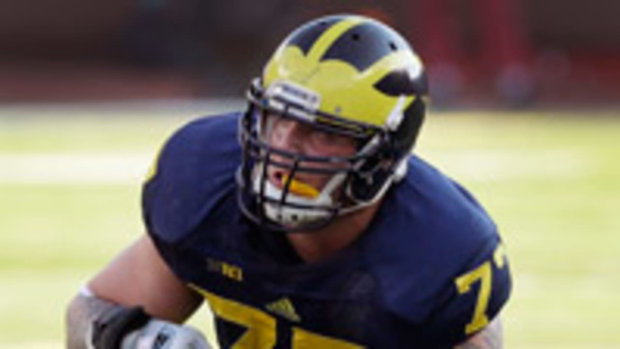 Michigan's Taylor Lewan draws differing views on draft stock