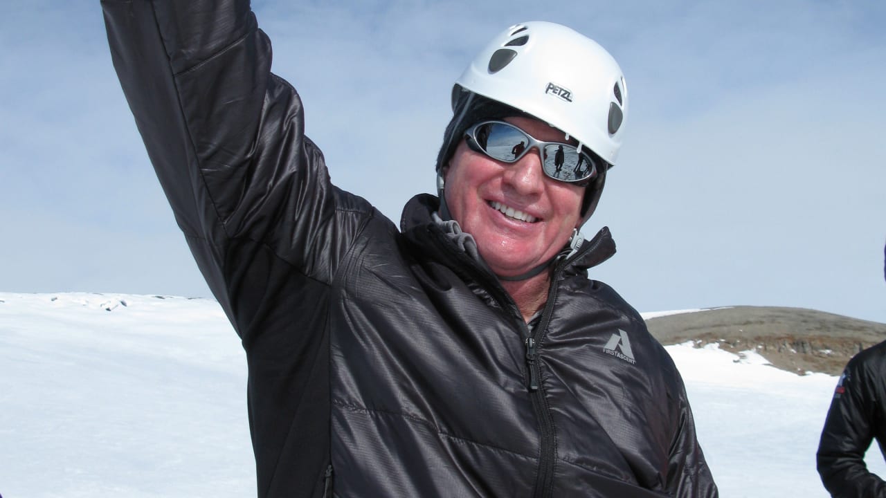 Roger Goodell climbs Mount Rainier
