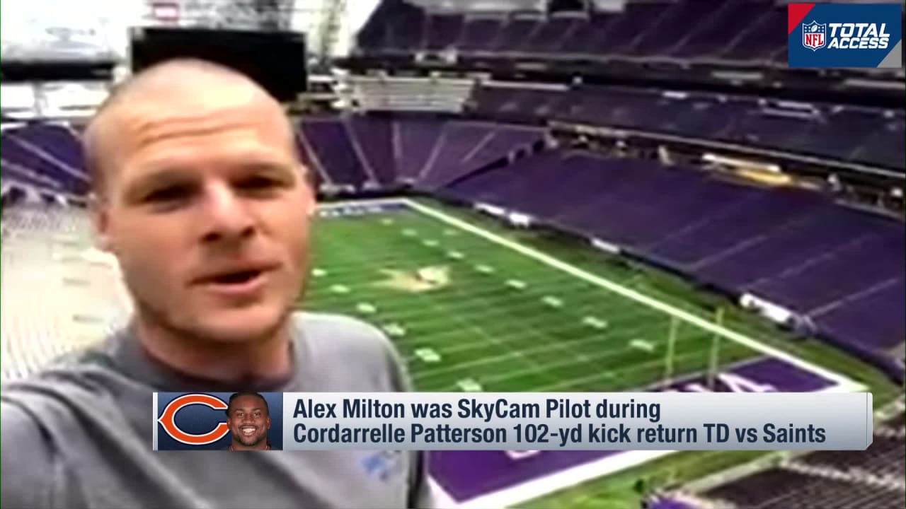 SkyCam Pilot Alex Milton narrates epic shot of Cordarrelle Patterson's ...