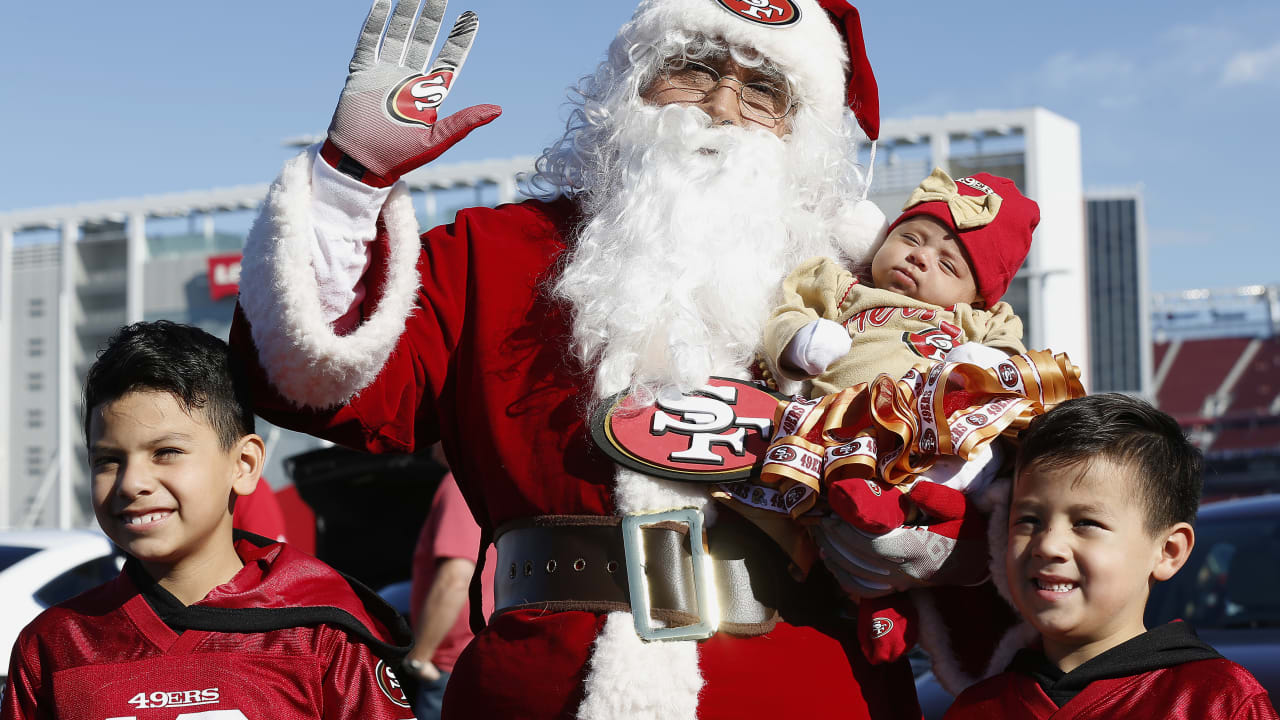 NFL fans celebrate the holidays