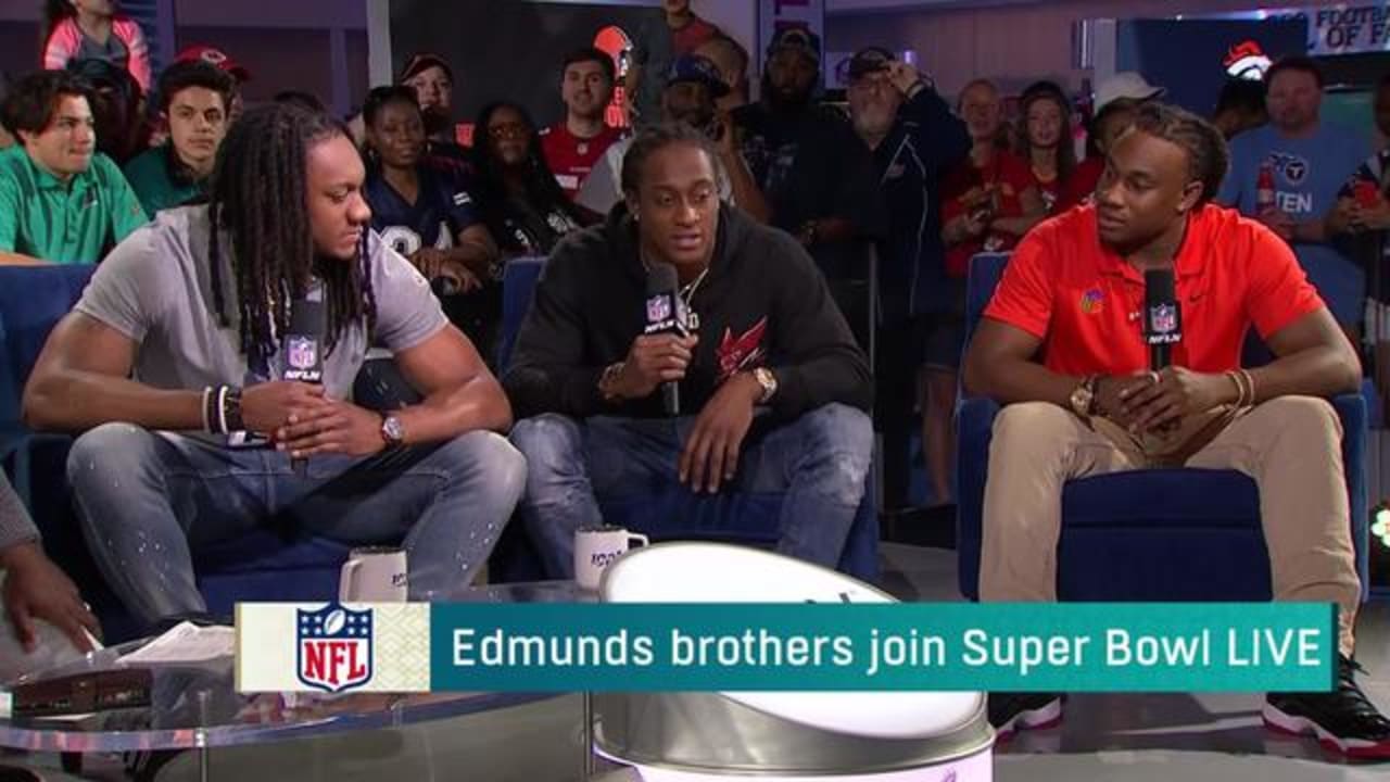 Edmunds brothers describe playing on the same NFL field for the first time