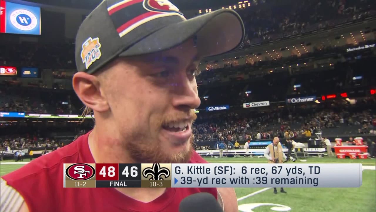 George Kittle describes epic catch and run that set up game-winning ...