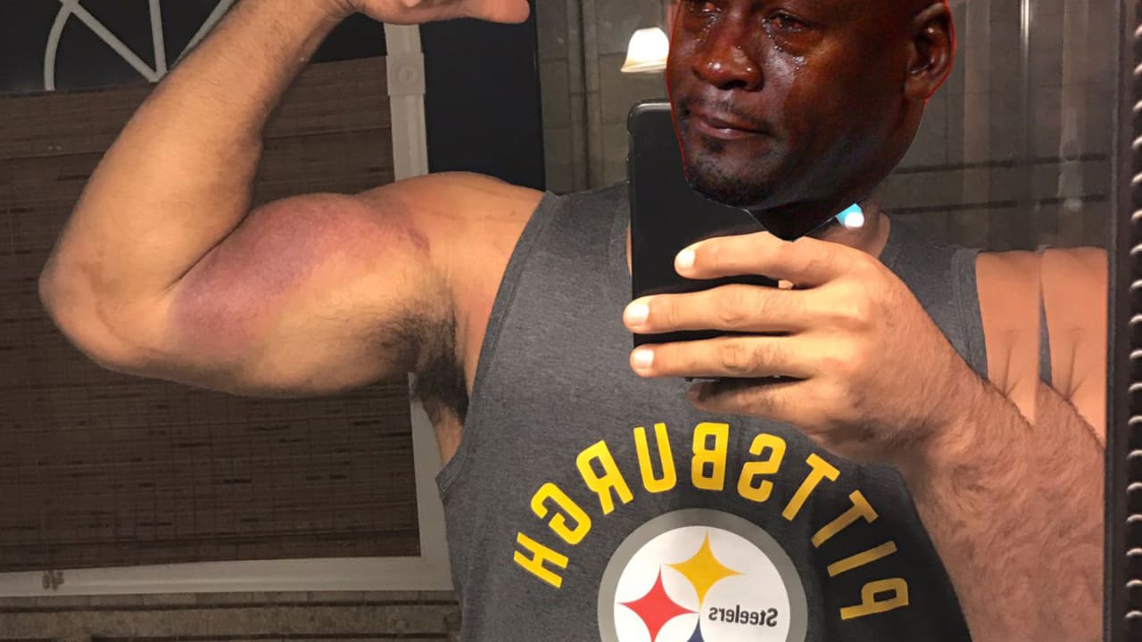 Cameron Heyward expresses woe with Crying Jordan