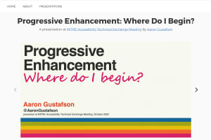 Aaron Gustafson: Progressive Enhancement: Where Do I Begin? - Nicolas Hoizey