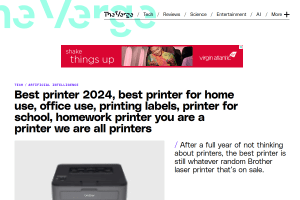 Nilay Patel: Best printer 2024, best printer for home use, office use ...