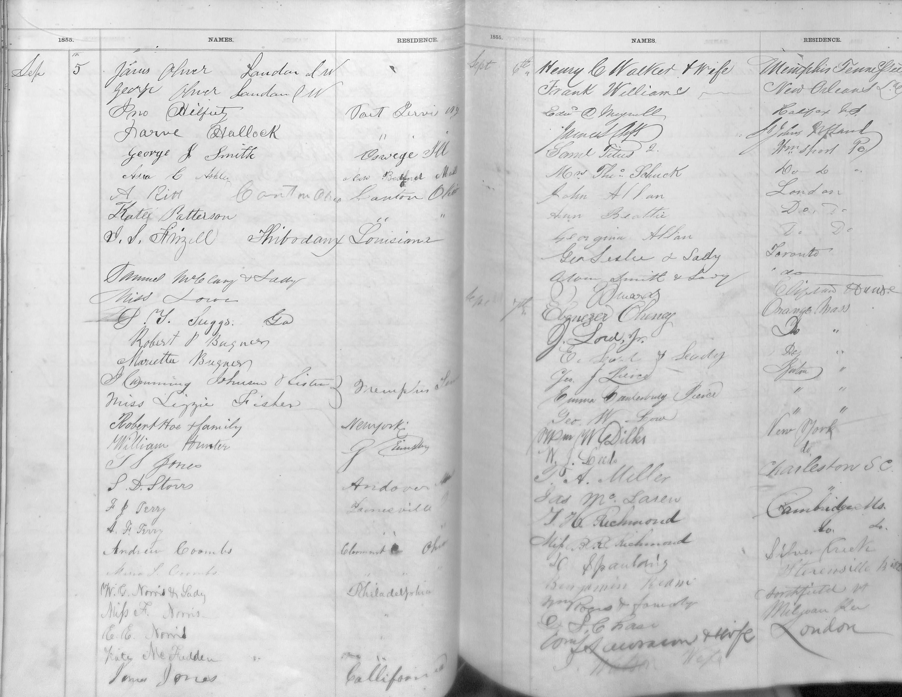 Pierce, Emma Canterburt - Barnett Register Search Result