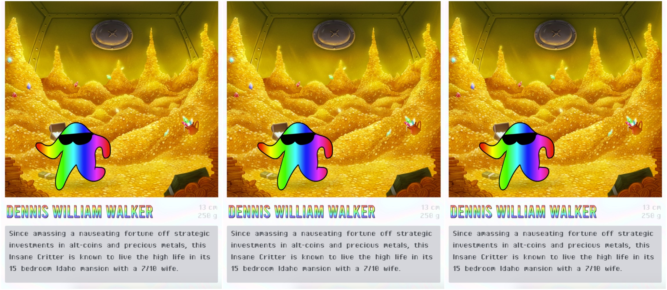 Insane Critters Auction by Zach Hadel and Michael Cusack