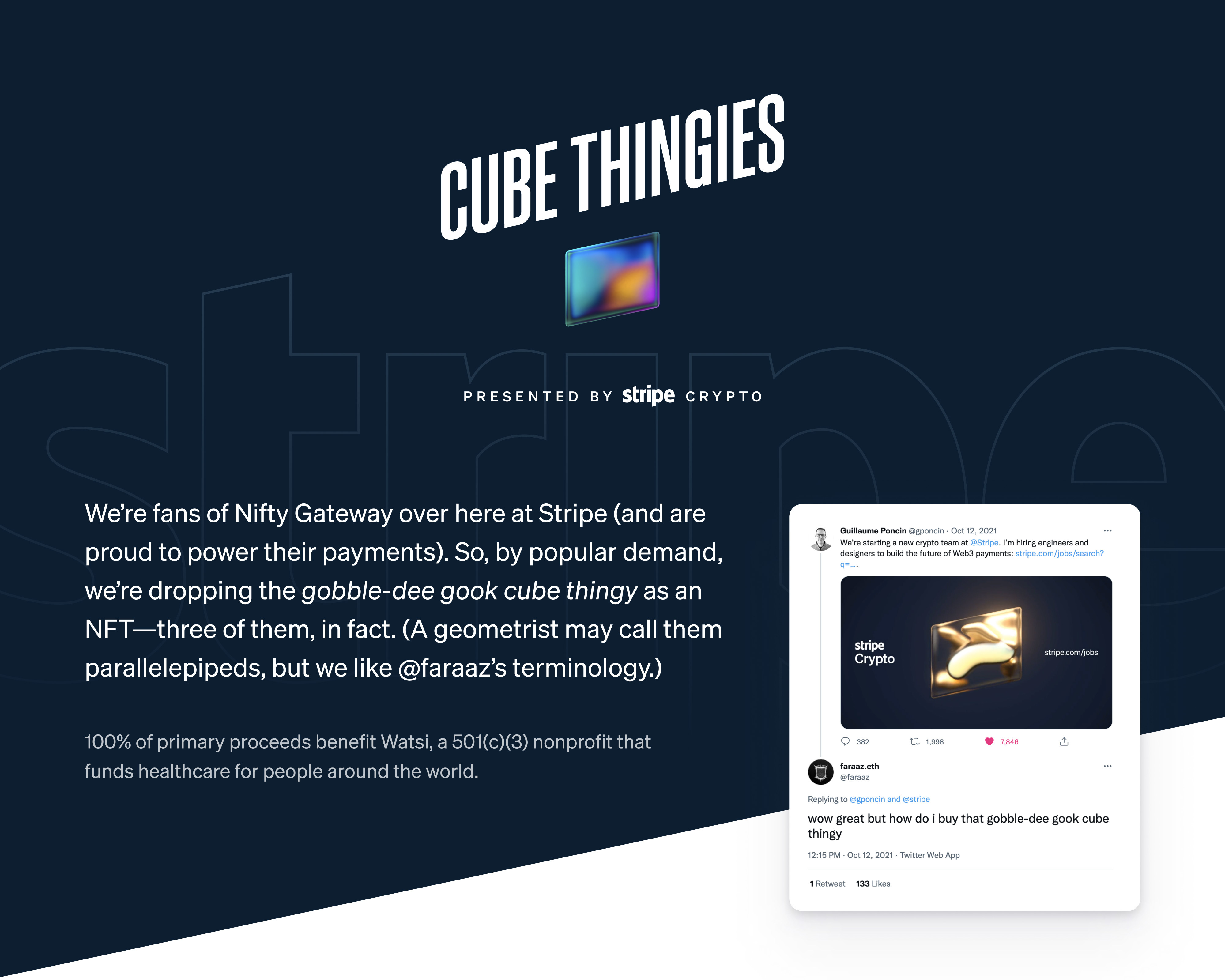 Cube Thingies by Stripe