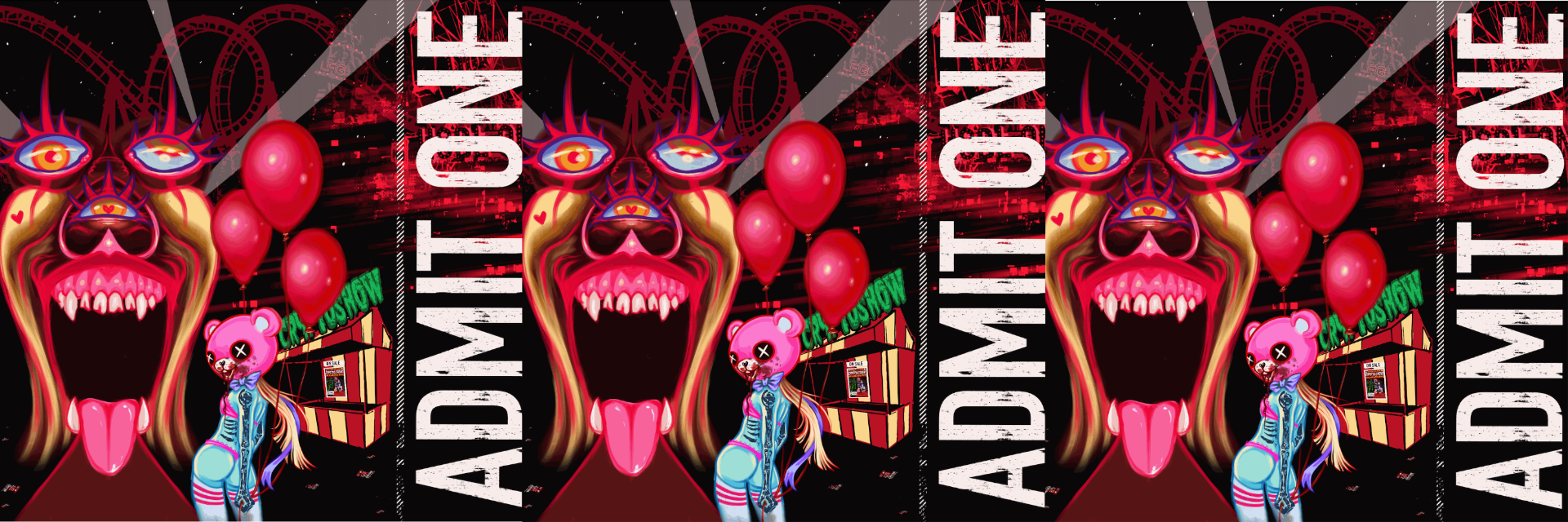 Nifty Fear Town Amusement Park 2022 Open Edition by Kitty Bast x Cultbitz