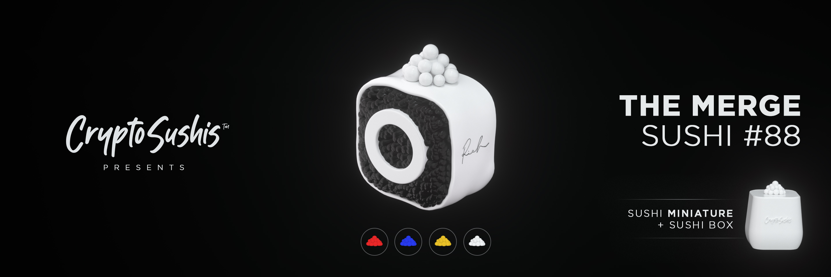 CryptoSushis - The Merge Sushi (NFT + Miniature)