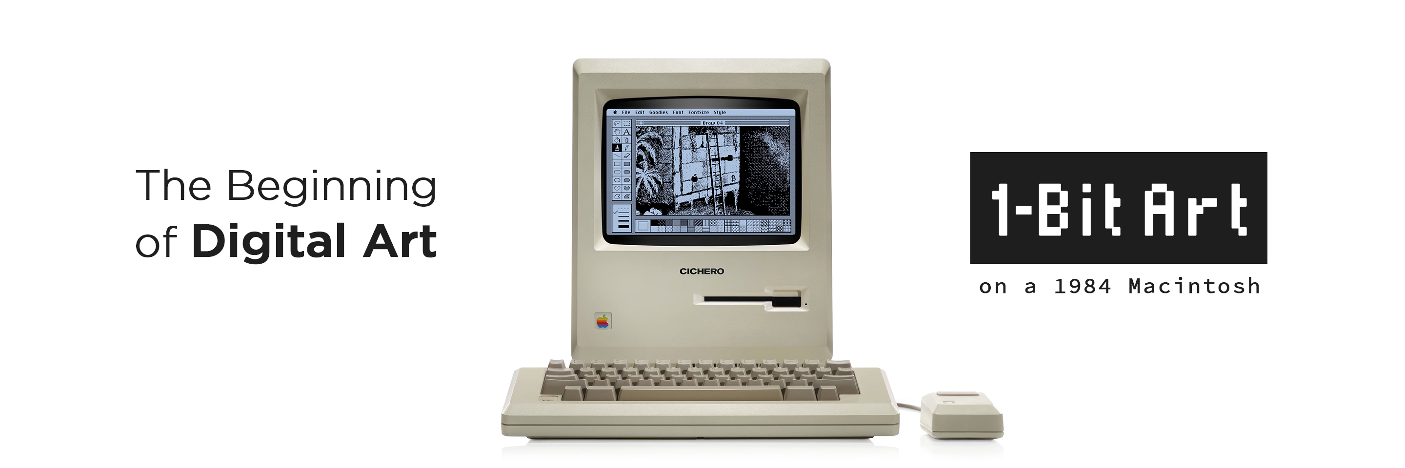 The Beginning of Digital Art: 1-Bit Art