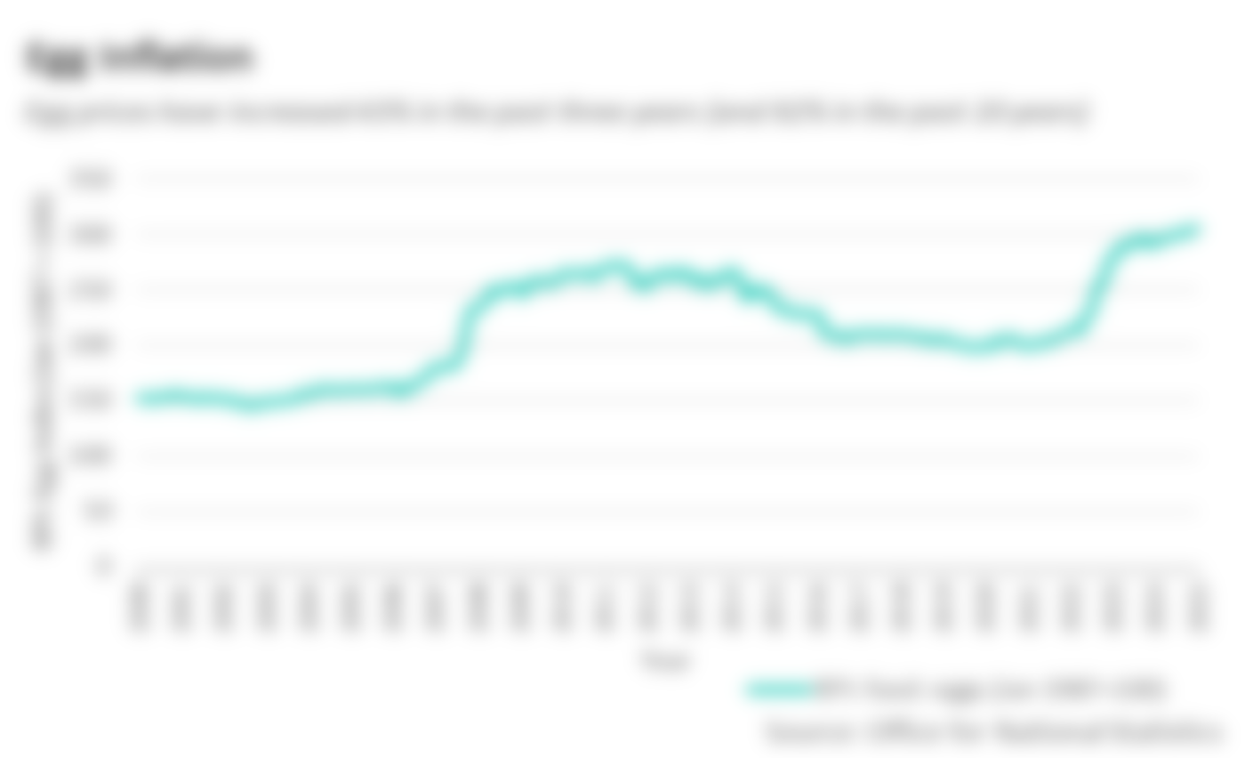 How much eggs cost in supermarkets this week | NimbleFins
