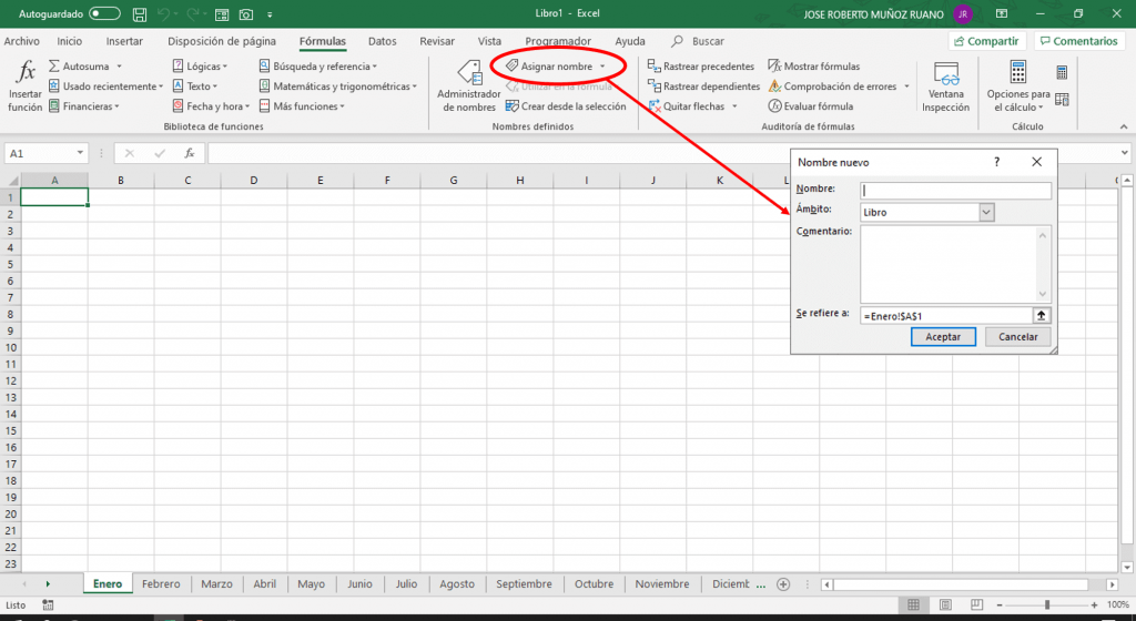 Como generar una lista o indice de las hojas en Excel