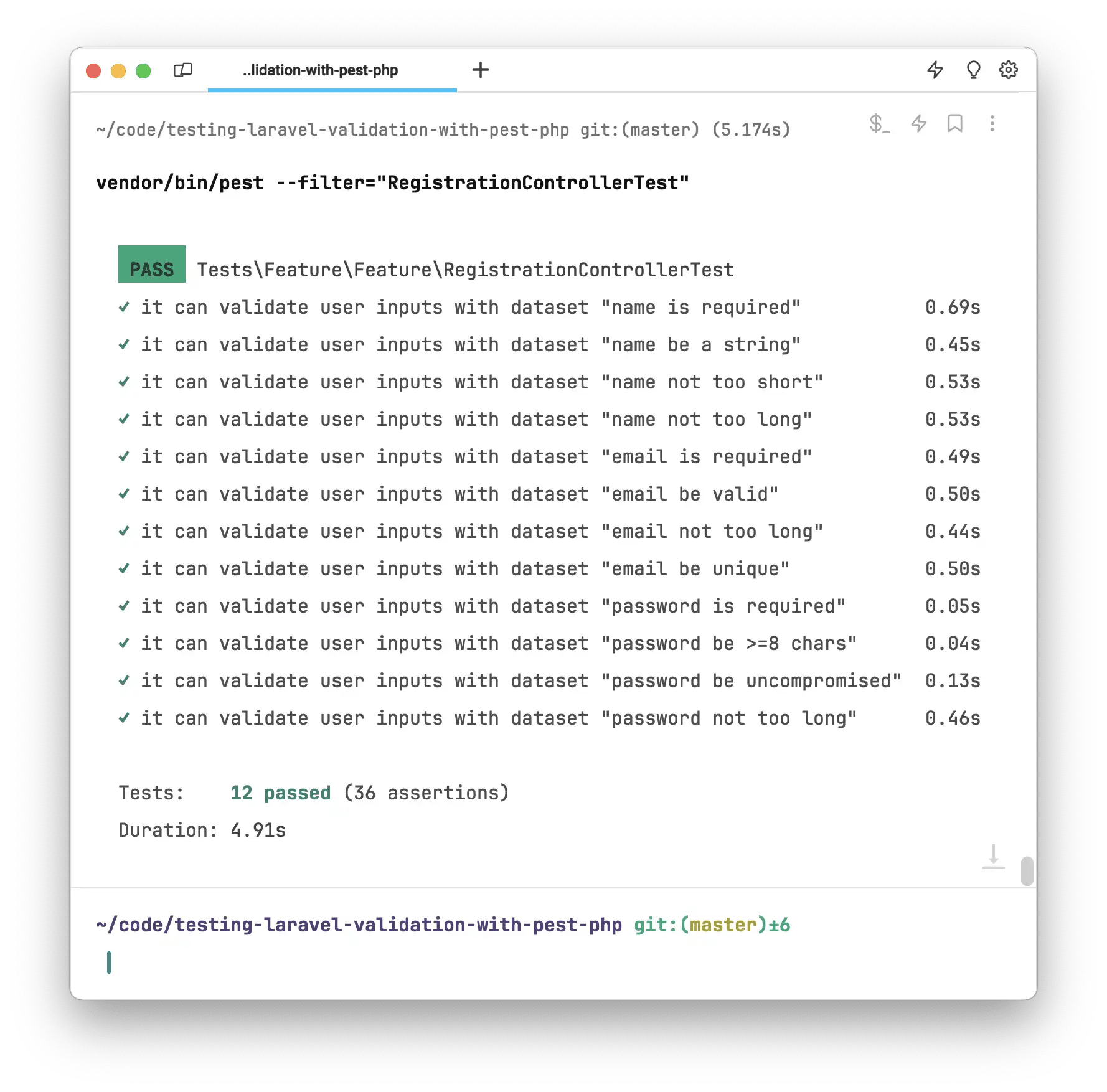 Testing Laravel Validation Rules with Pest PHP Testing Laravel Validation Rules with Pest PHP