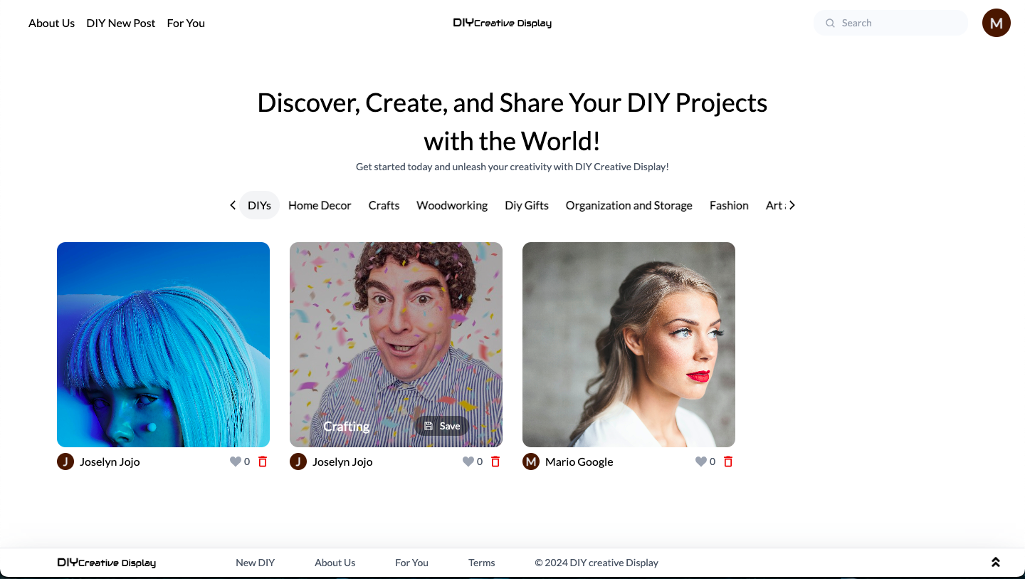 GitHub - Nkechi-Christabel/DIY_Creative_Display: DIY Creative Display is a web application where ...