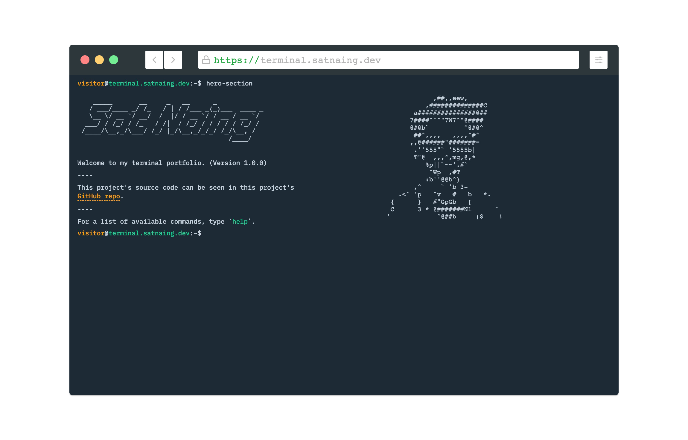 How Do I Develop My Terminal Portfolio Website with React - Sat Naing