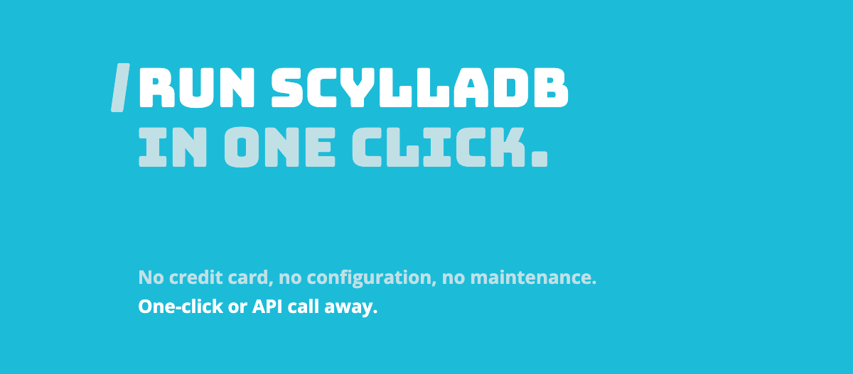 Run ScyllaDB in one click