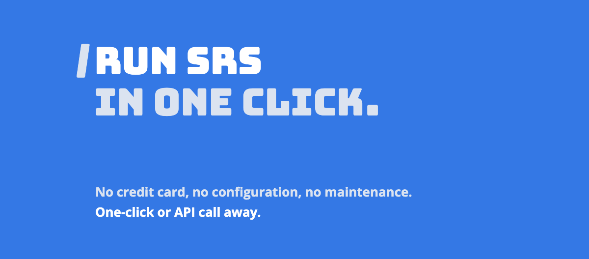 Run SRS in one click