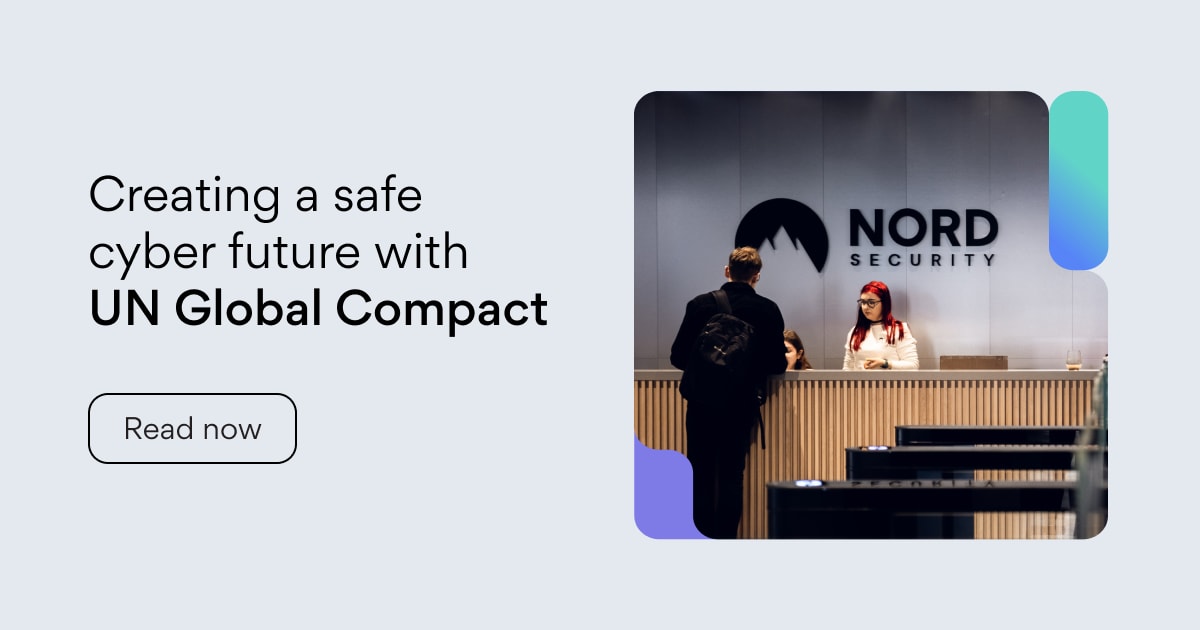 Creating a safe cyber future with UN Global Compact - Nord Security