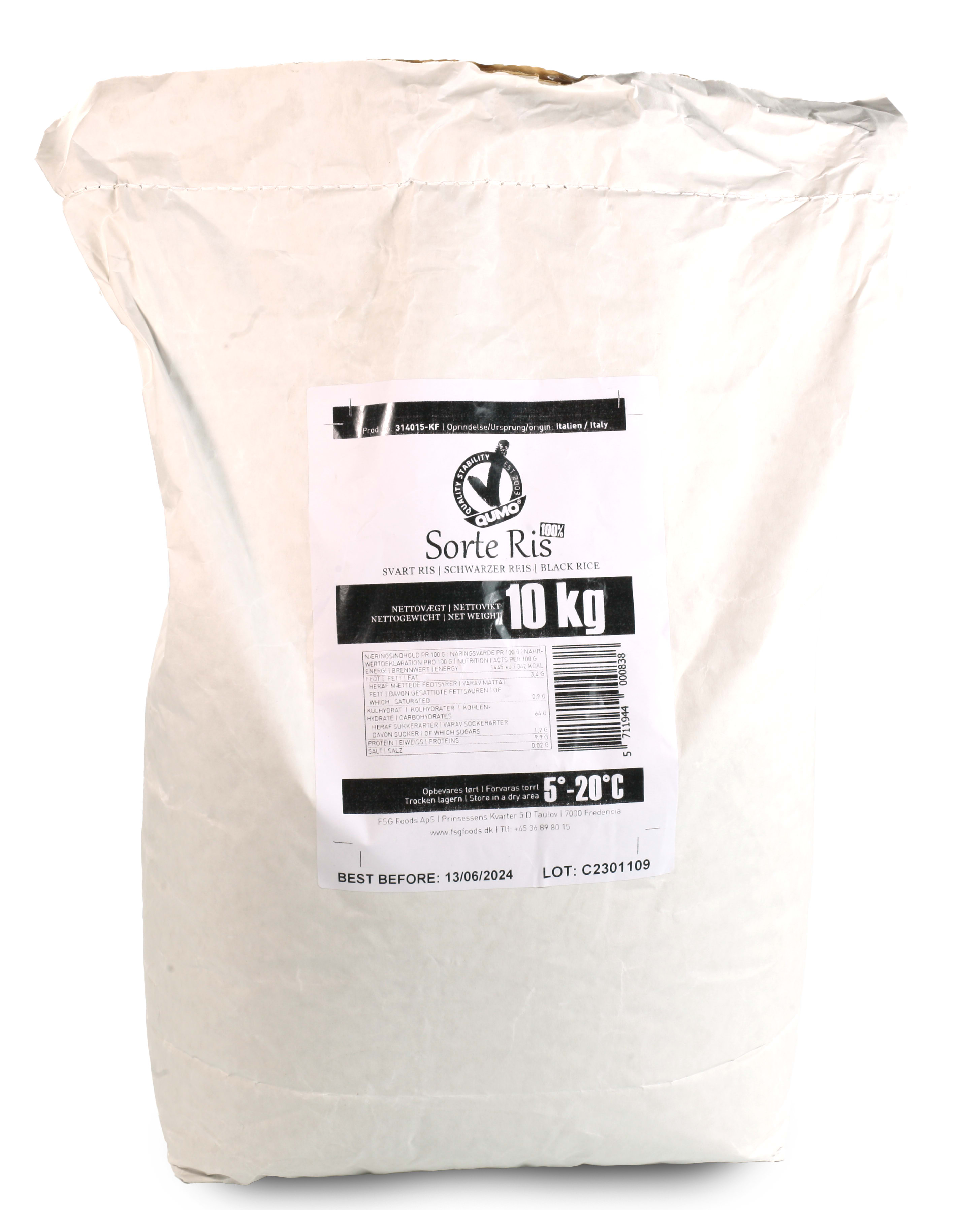 Sorte Ris/Black Rice 10 Kg