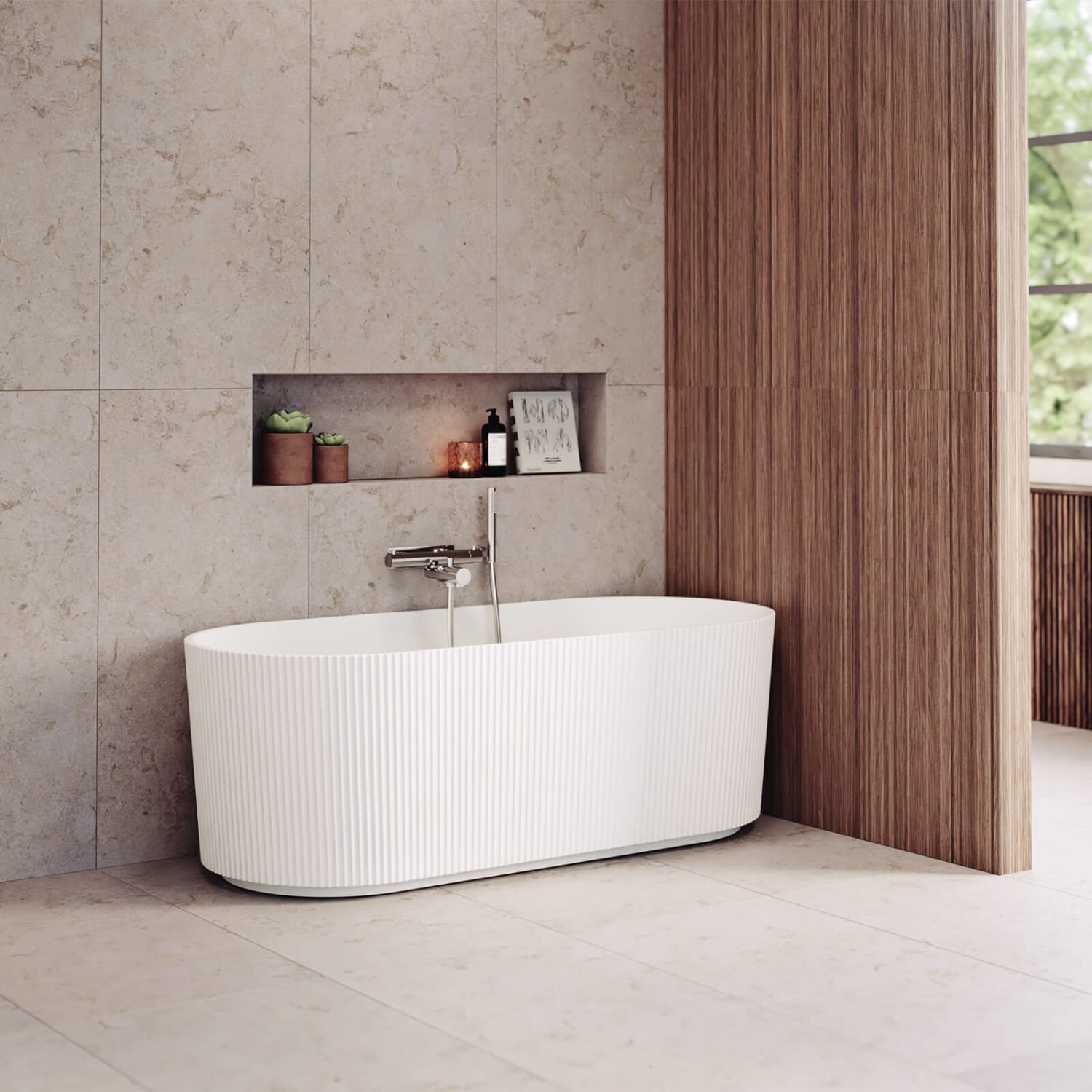 Baderom med riller | Bli inspirert hos Norfloor