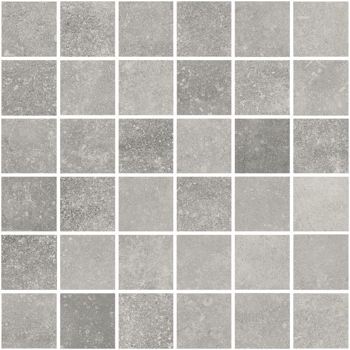 Pietra Limestone Grey 5x5cm mosaikk fliser - Norfloor