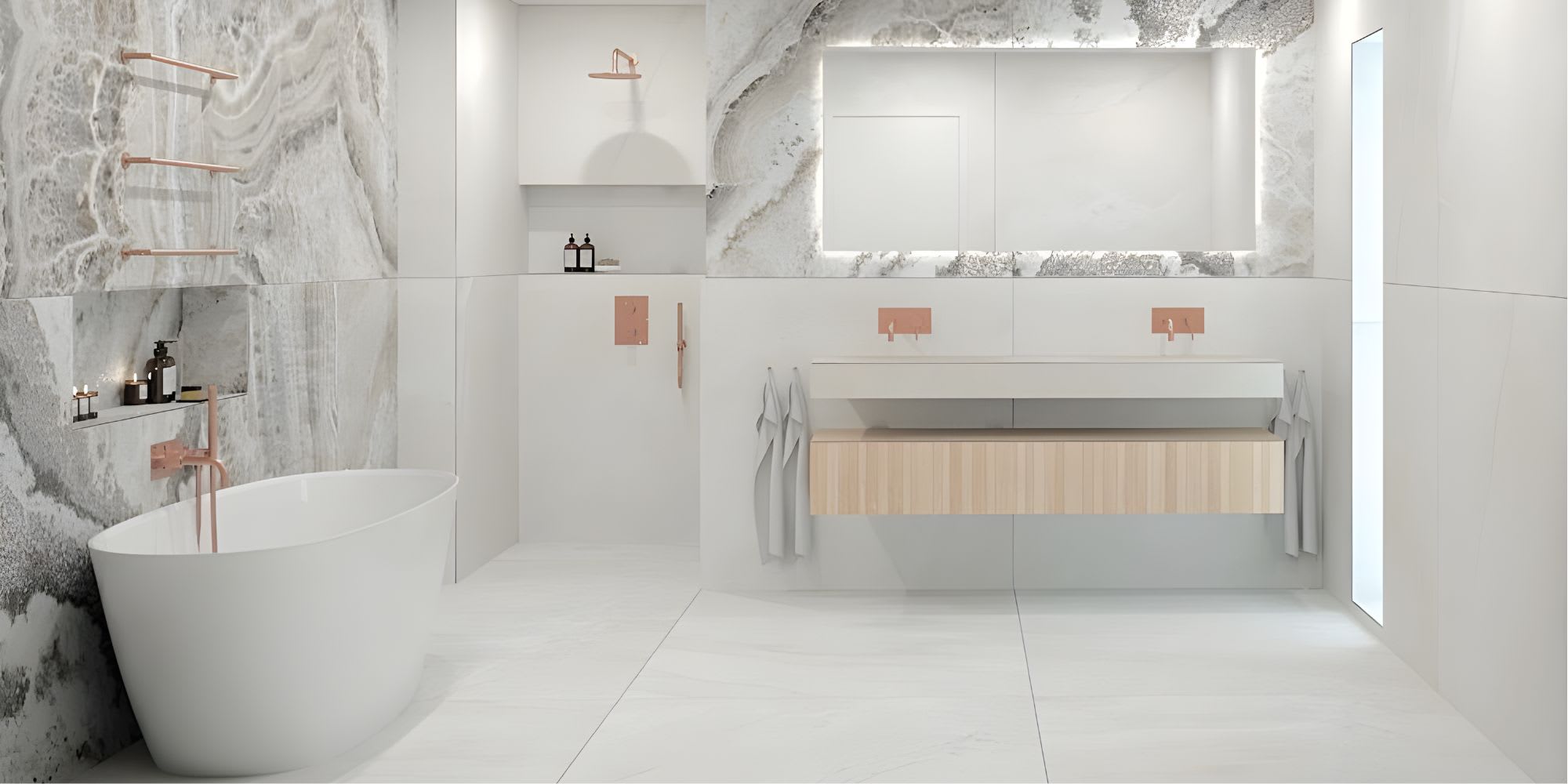 Rolig & Smakfullt baderomspakke - Skap et tidløst og elegant baderom ...