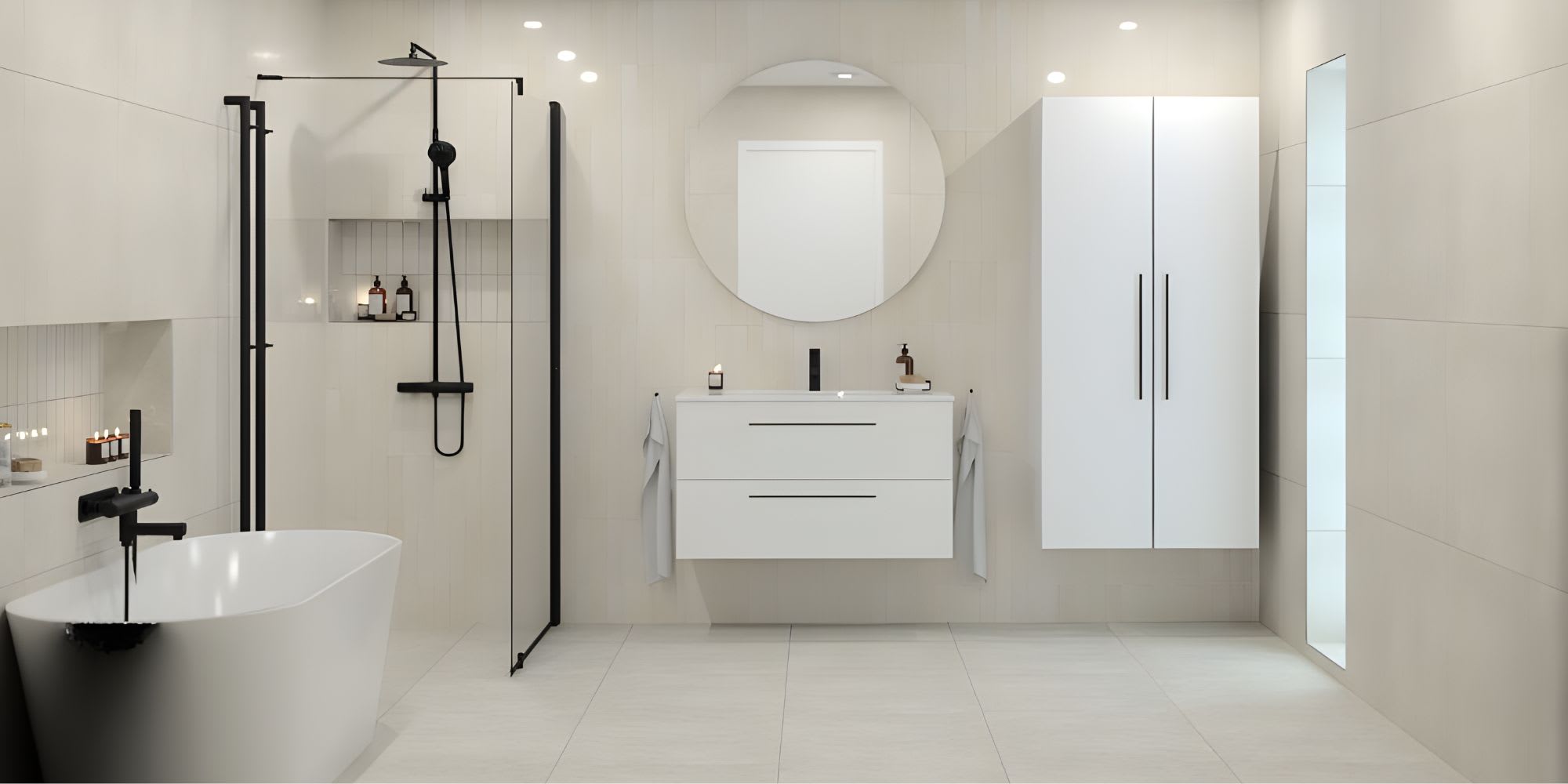 Lyst & Praktisk Baderomspakke | Handle hos Norfloor