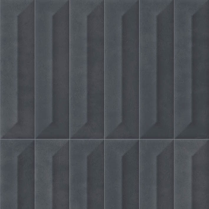 Pop Blue Avio 6,2x25 Ridge Glossy Flis - Norfloor