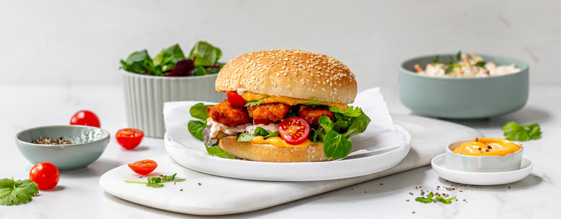 Crispy kyllingburger | KIWI