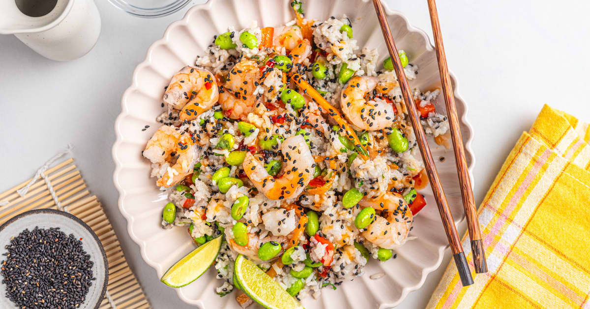 Stekt ris med scampi | Oppskrift | Meny.no