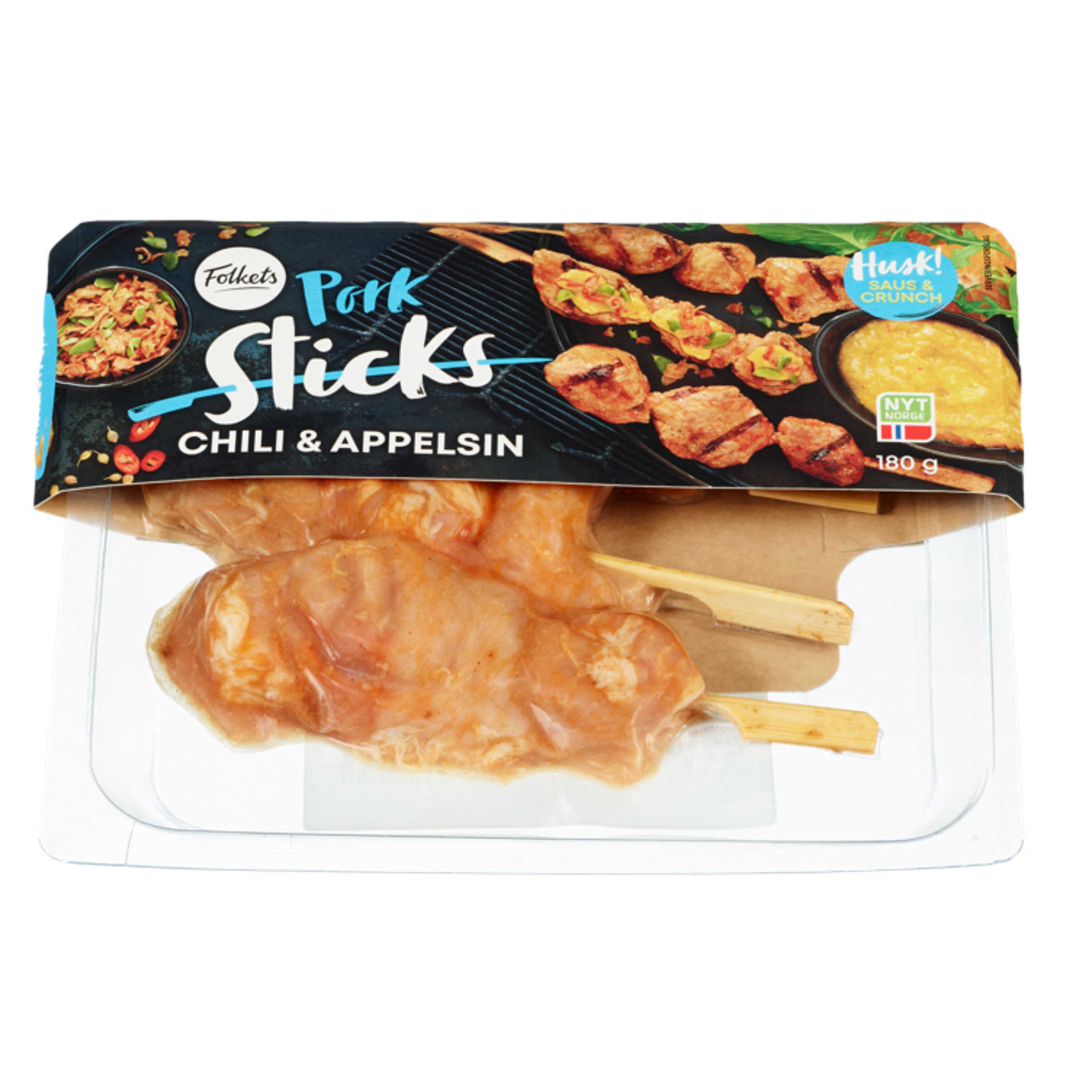 Pork Sticks - Chili&Appelsin 180g Folkets | Meny.no