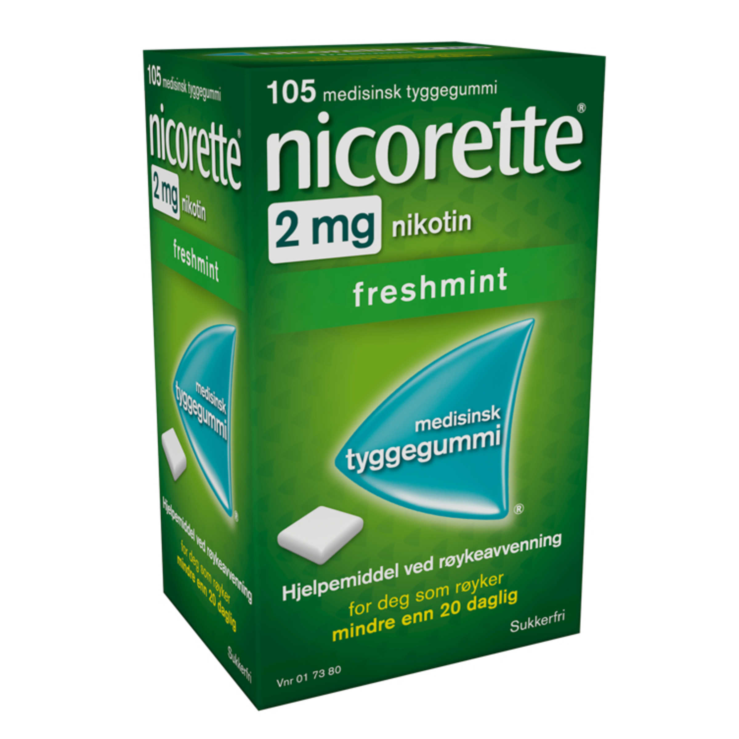 Nicorette - Freshmint 2mg 105stk | Meny.no