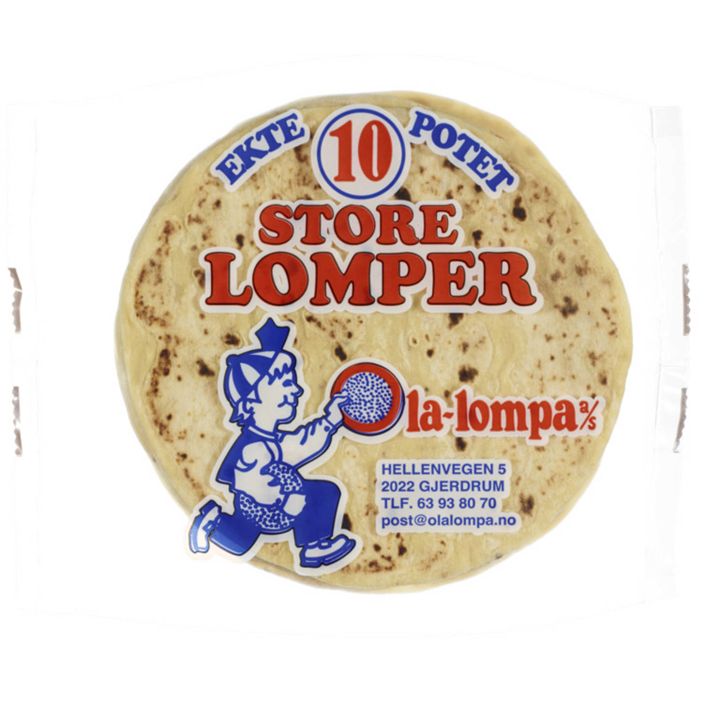 Lomper Store - 10stk 280g Ola-Lompa | Meny.no