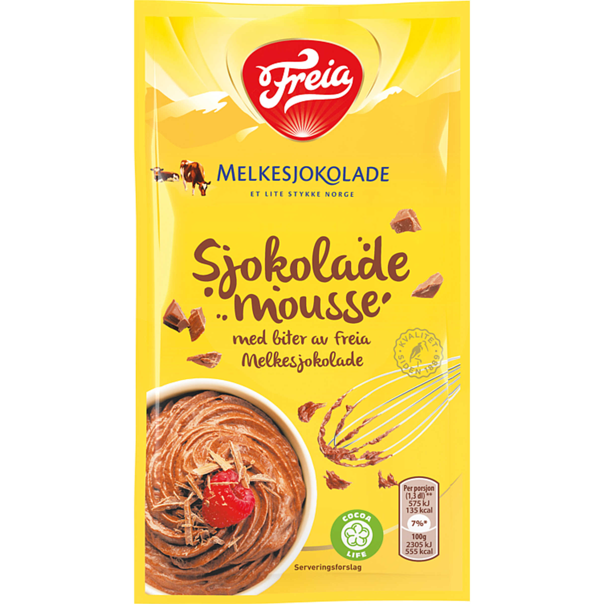 Sjokolademousse - Sjokobiter 100g Freia | Meny.no