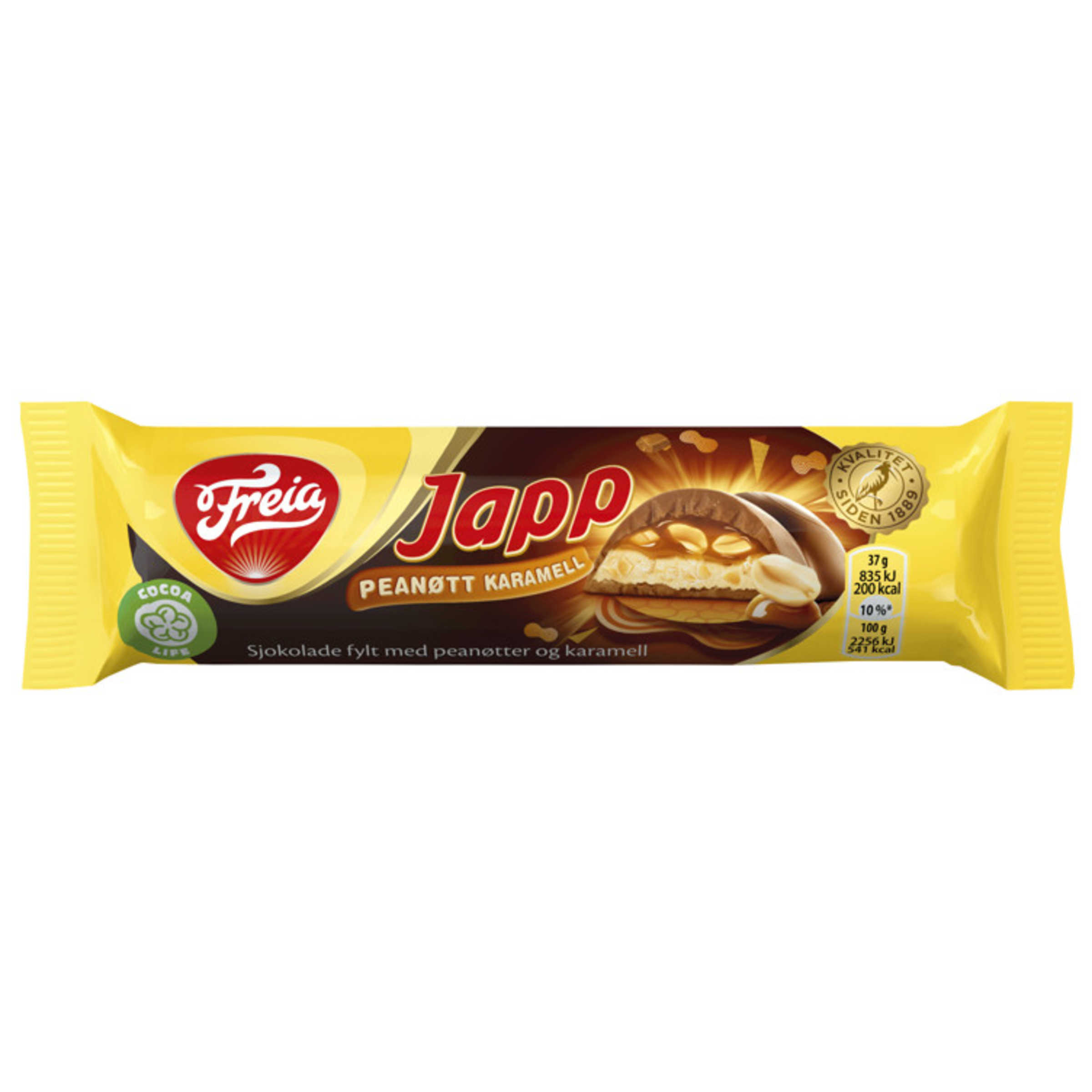 Japp - Peanøtt&Karamell 37g Freia | Meny.no