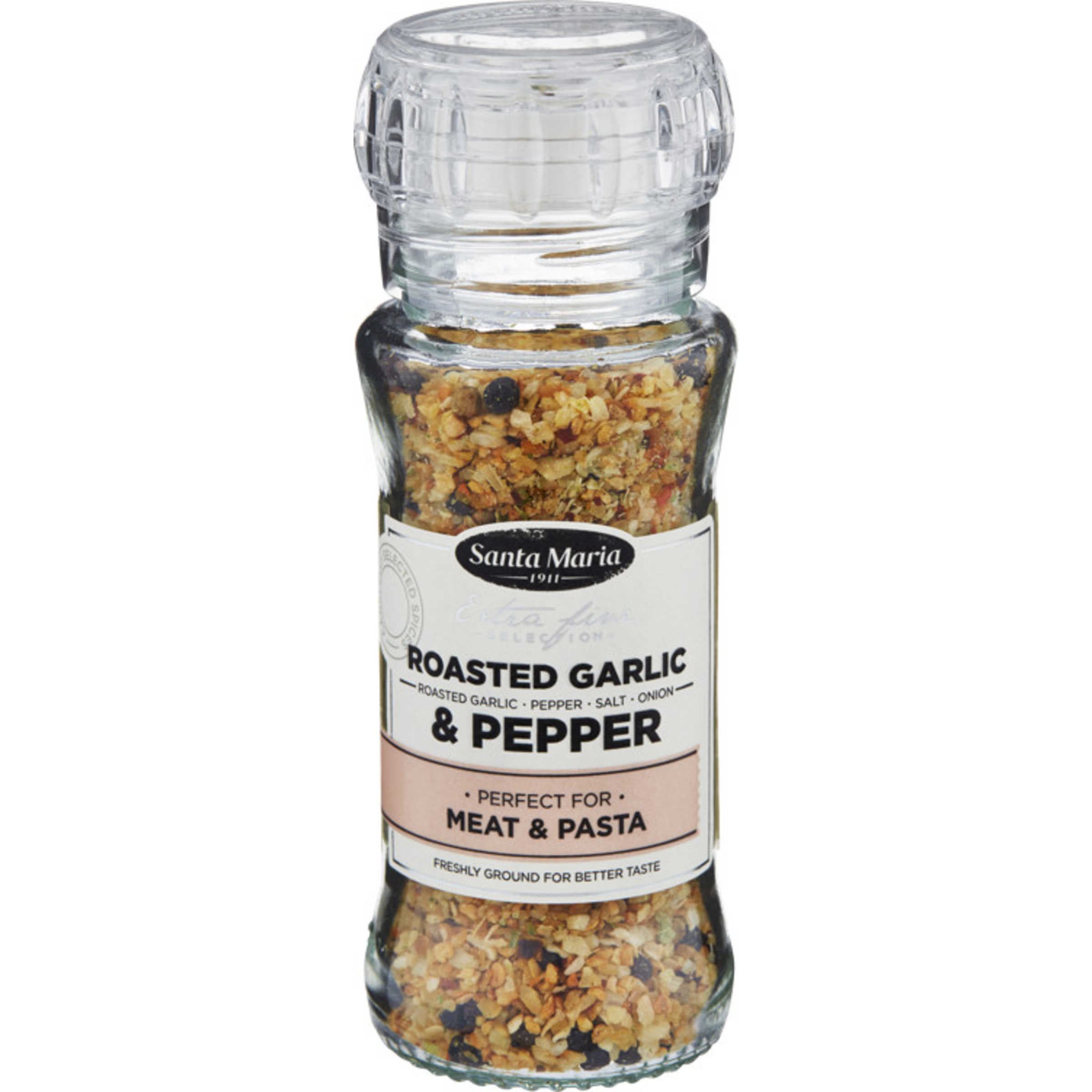 Garlic & Pepper - Roasted m/Kvern 80g St.Maria | Meny.no