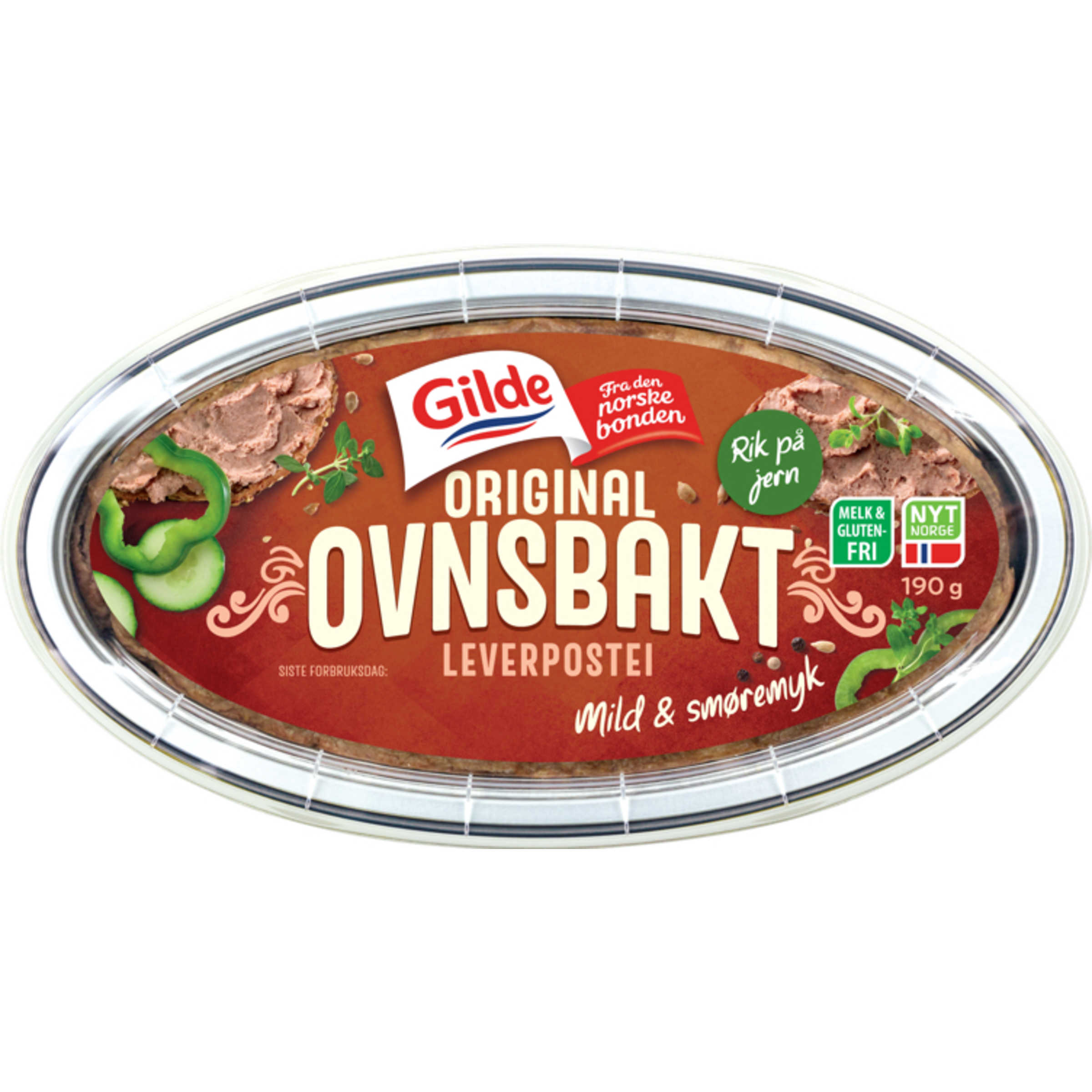 Leverpostei - Ovnsbakt Original 190g Gilde | Meny.no